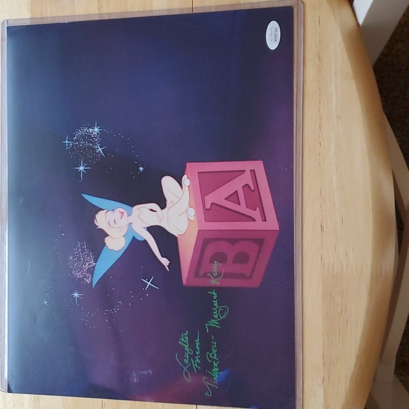 Other | Authentic Tinkerbell Autograph Picture | Poshmark